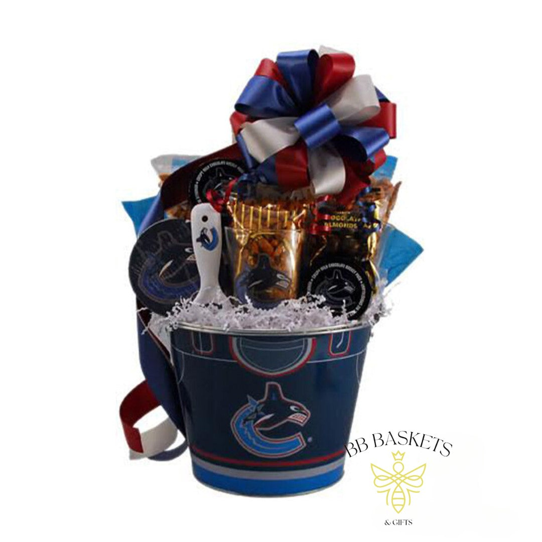 Vancouver Canucks Fan Gift Bucket | Ultimate Game Night Set – BB Baskets